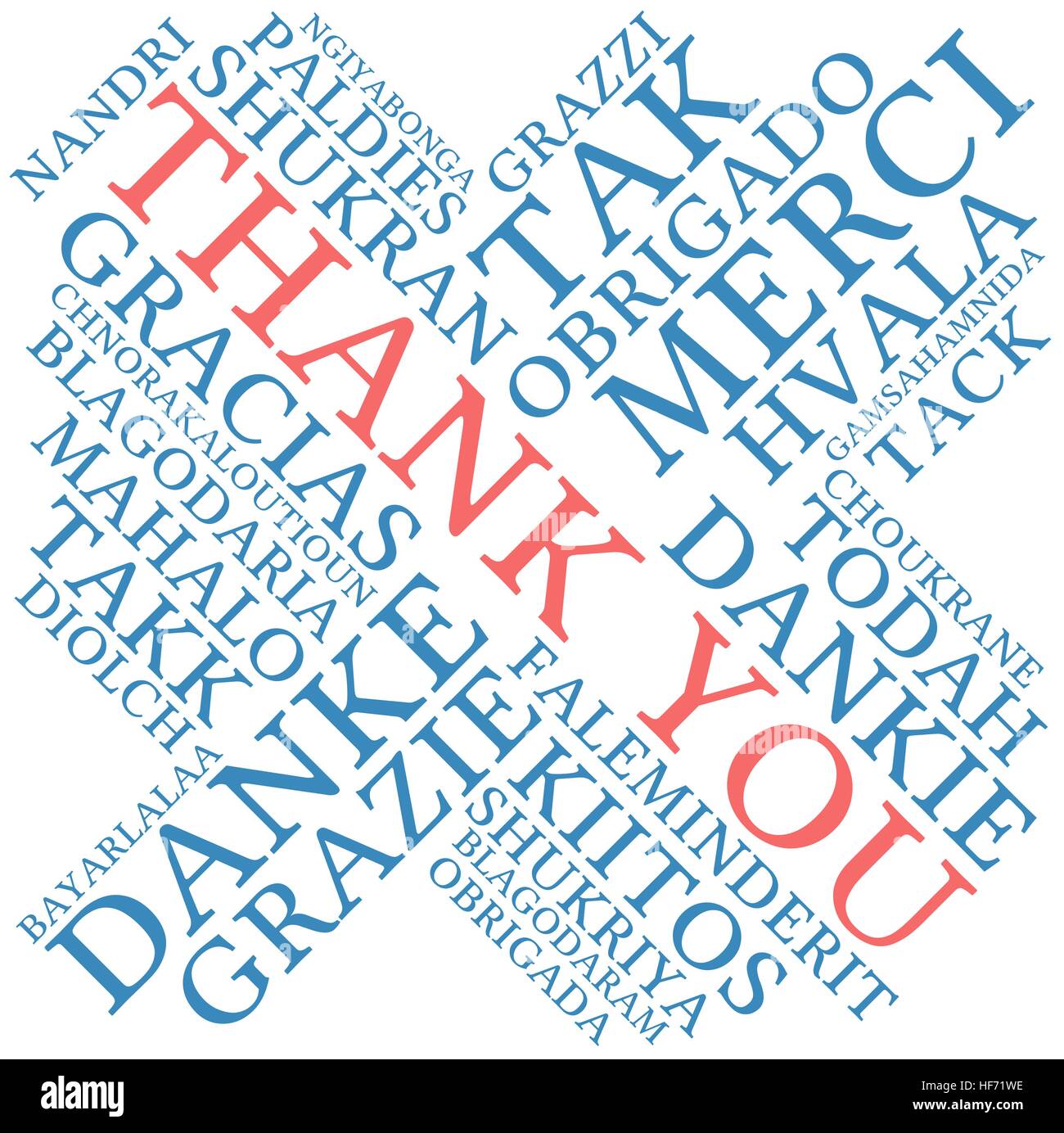 Merci Nuage De Mots Banque d'images détourées - Alamy