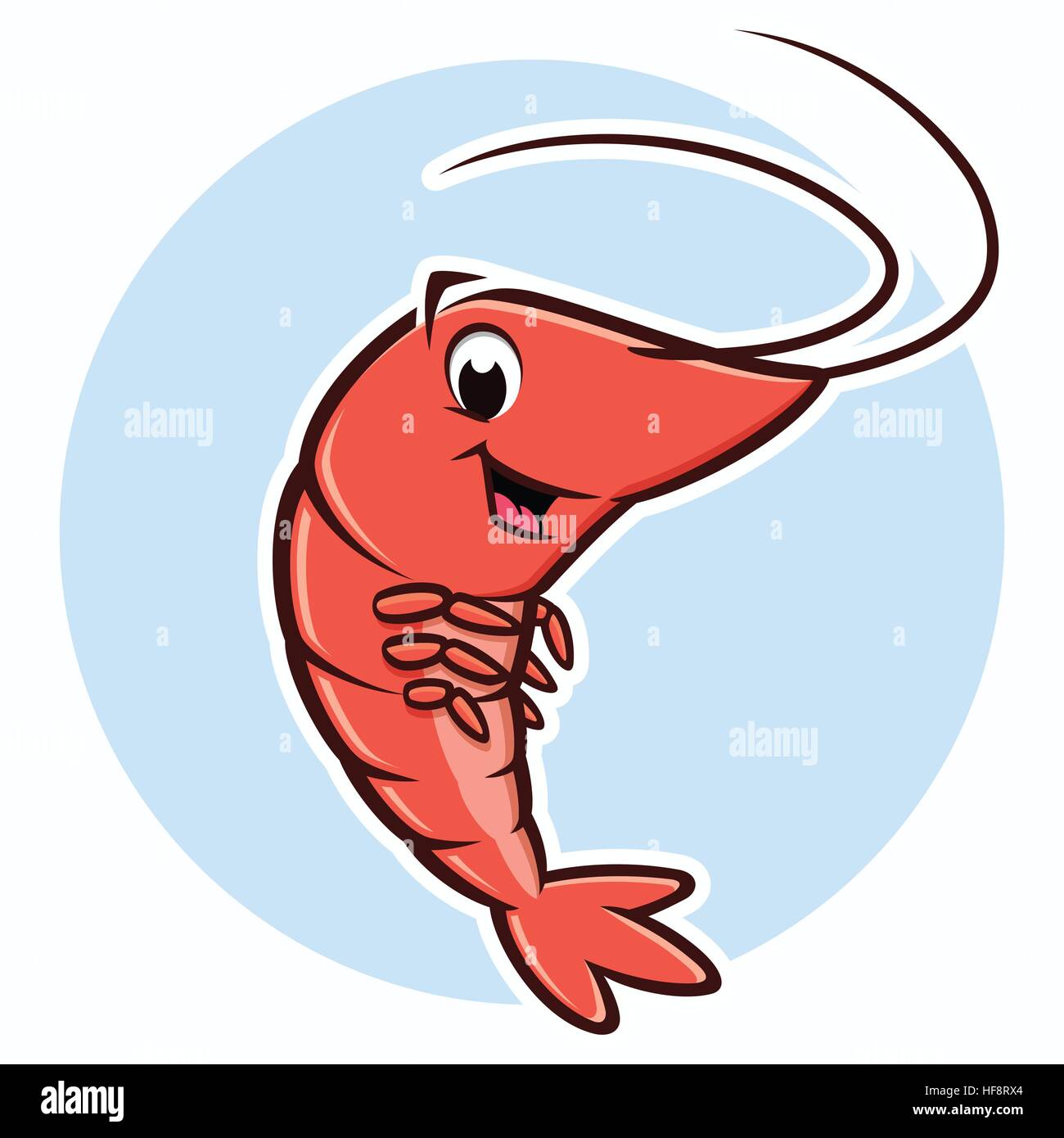 Dessin Animé Crevette Image Vectorielle Stock Alamy