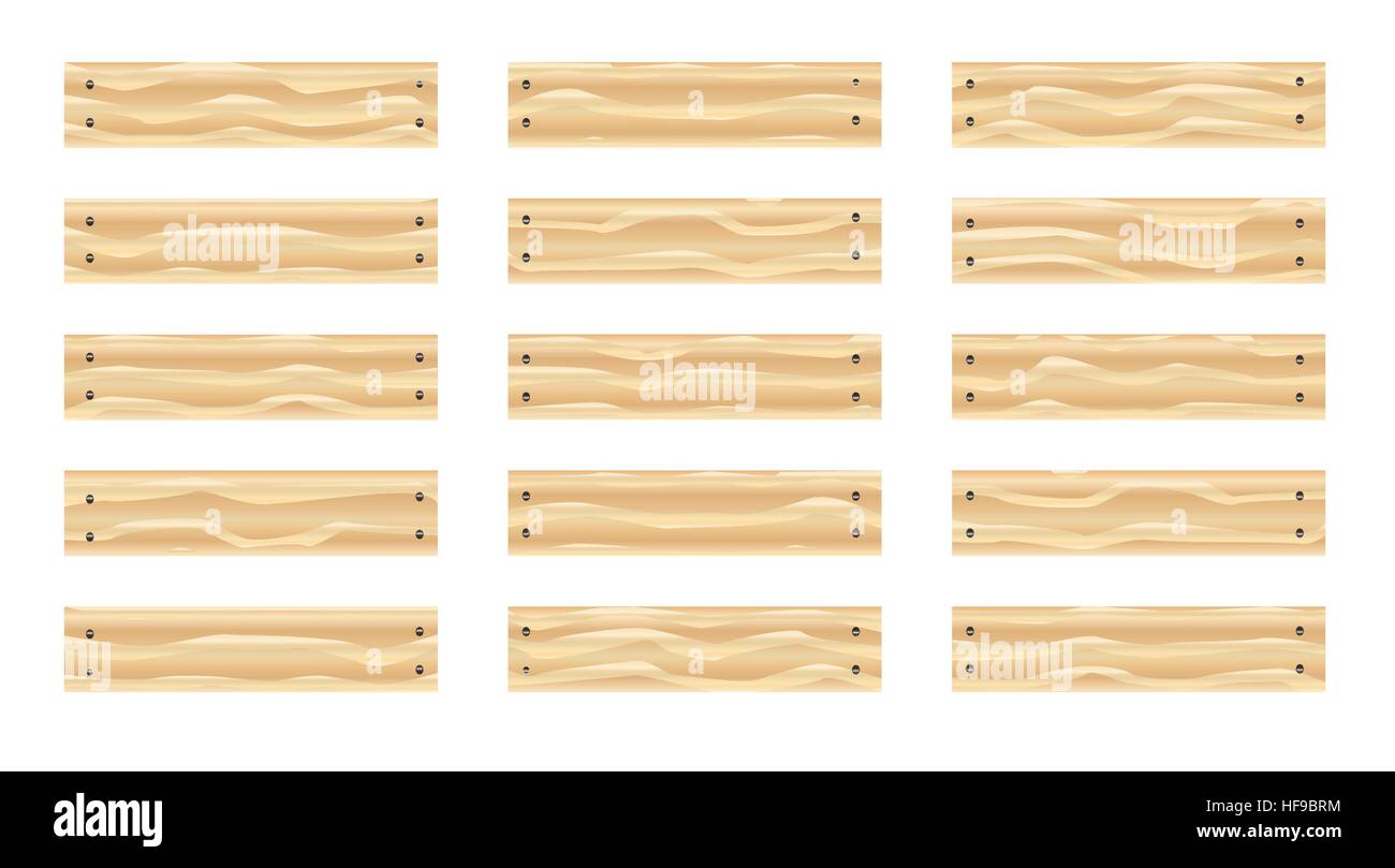 Icon set wood wooden timber planks Banque de photographies et d’images ...