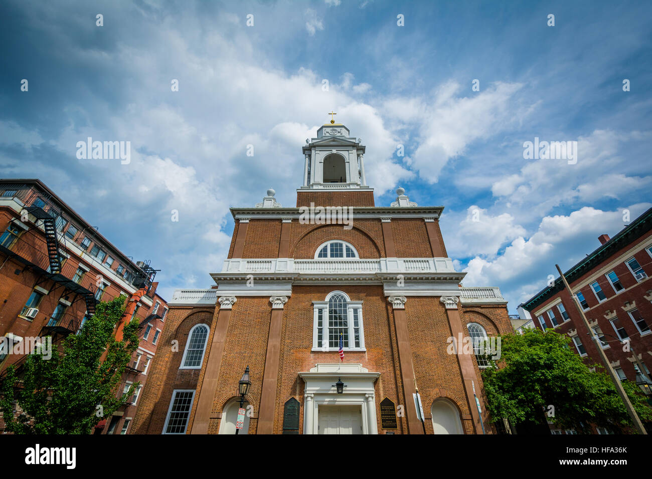 La église catholique, dans l'extrémité nord de Boston, Massachusetts ...