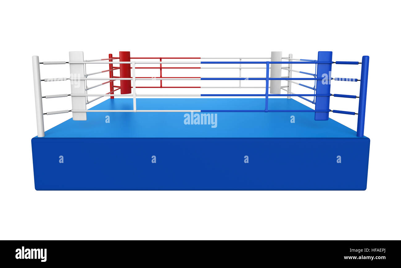 Boxing ring view Banque d'images détourées - Alamy