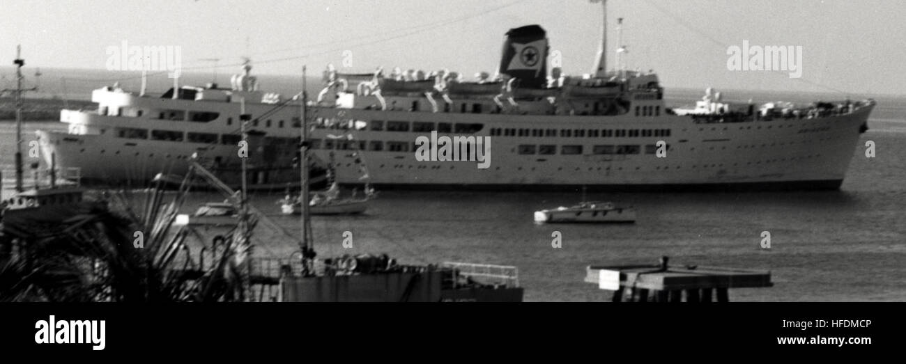 Le navire de croisière Ariadne à Key West Harbour en 1971. Photo de la ...