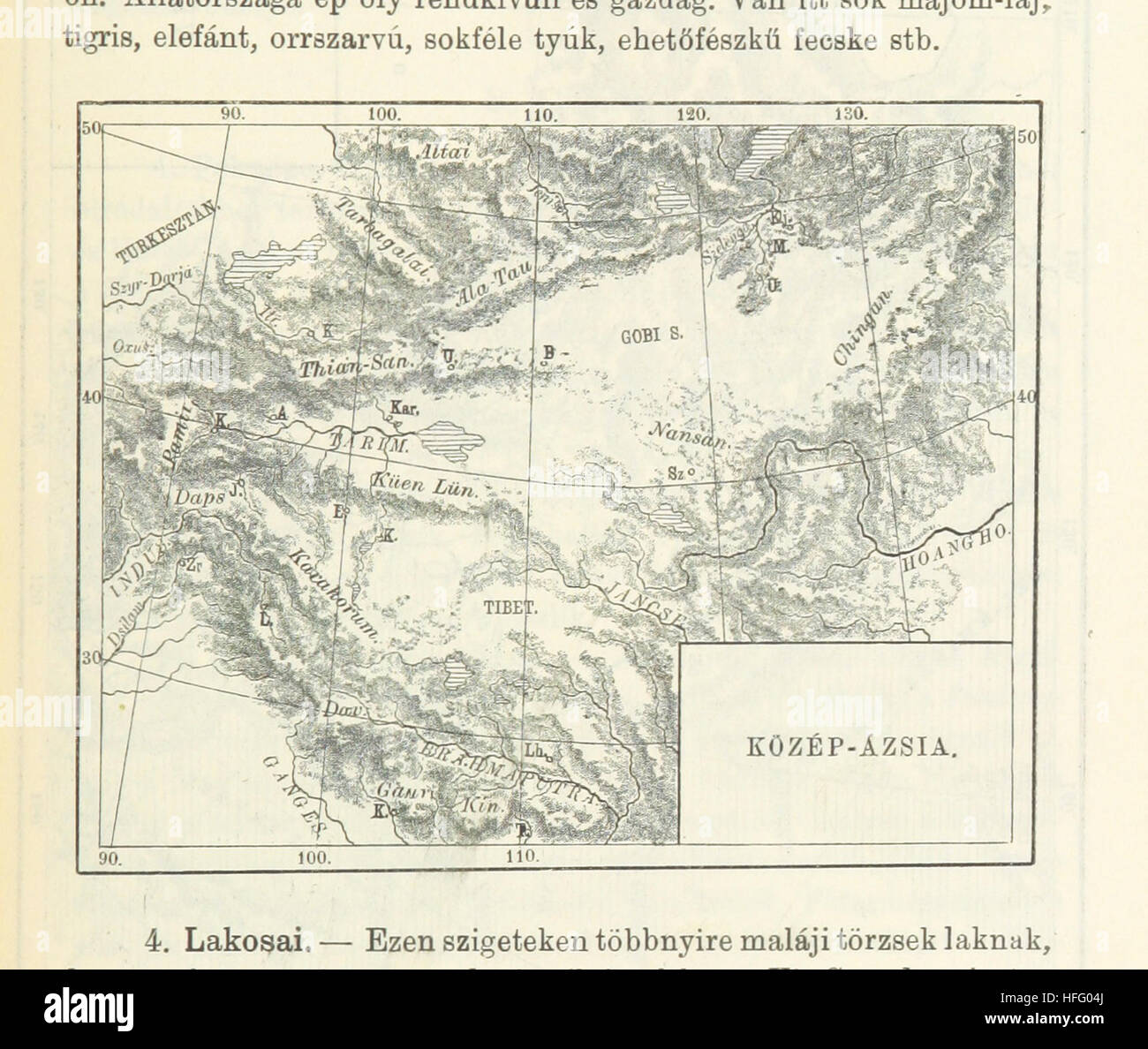 1890 map of asia Banque de photographies et d’images à haute résolution ...
