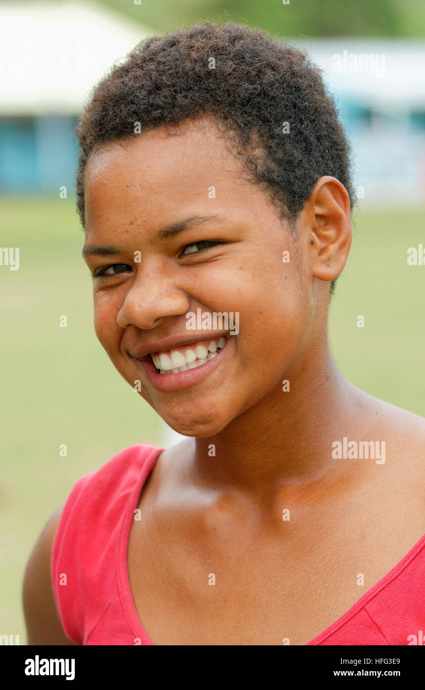 Fijian girl Banque de photographies et d’images à haute résolution - Alamy