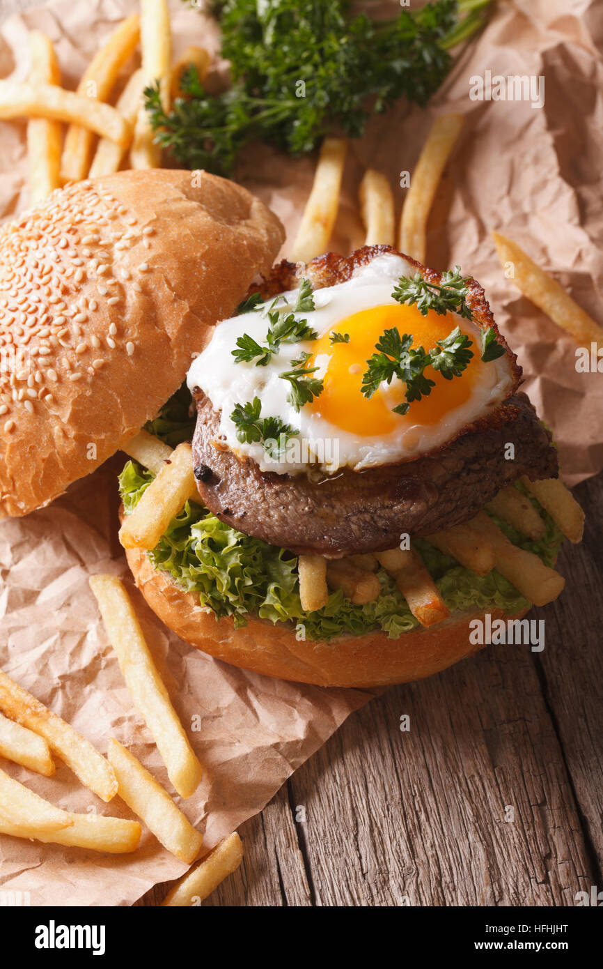 Sandwich et frites Banque de photographies et d’images à haute ...