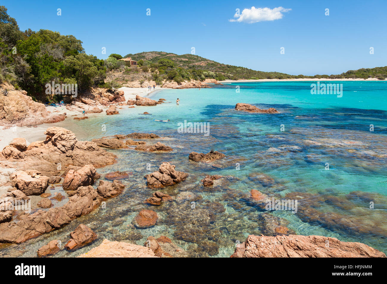 Plage de la Rondinara en Corse en France Photo Stock - Alamy