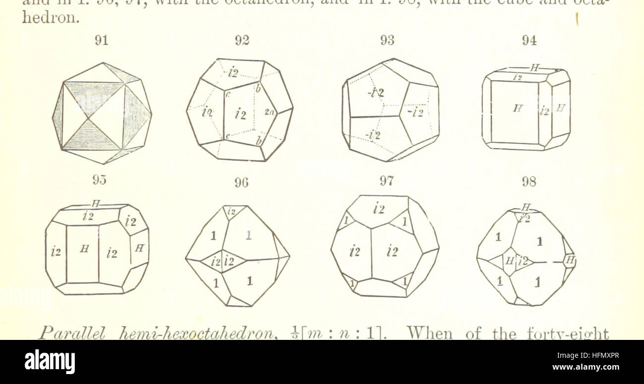 L'image est tirée de 'A Text-Book of Mineralogy', un texte détaillé sur ...
