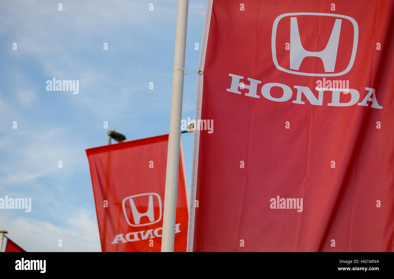 Honda motor dealer sign Banque de photographies et d’images à haute ...
