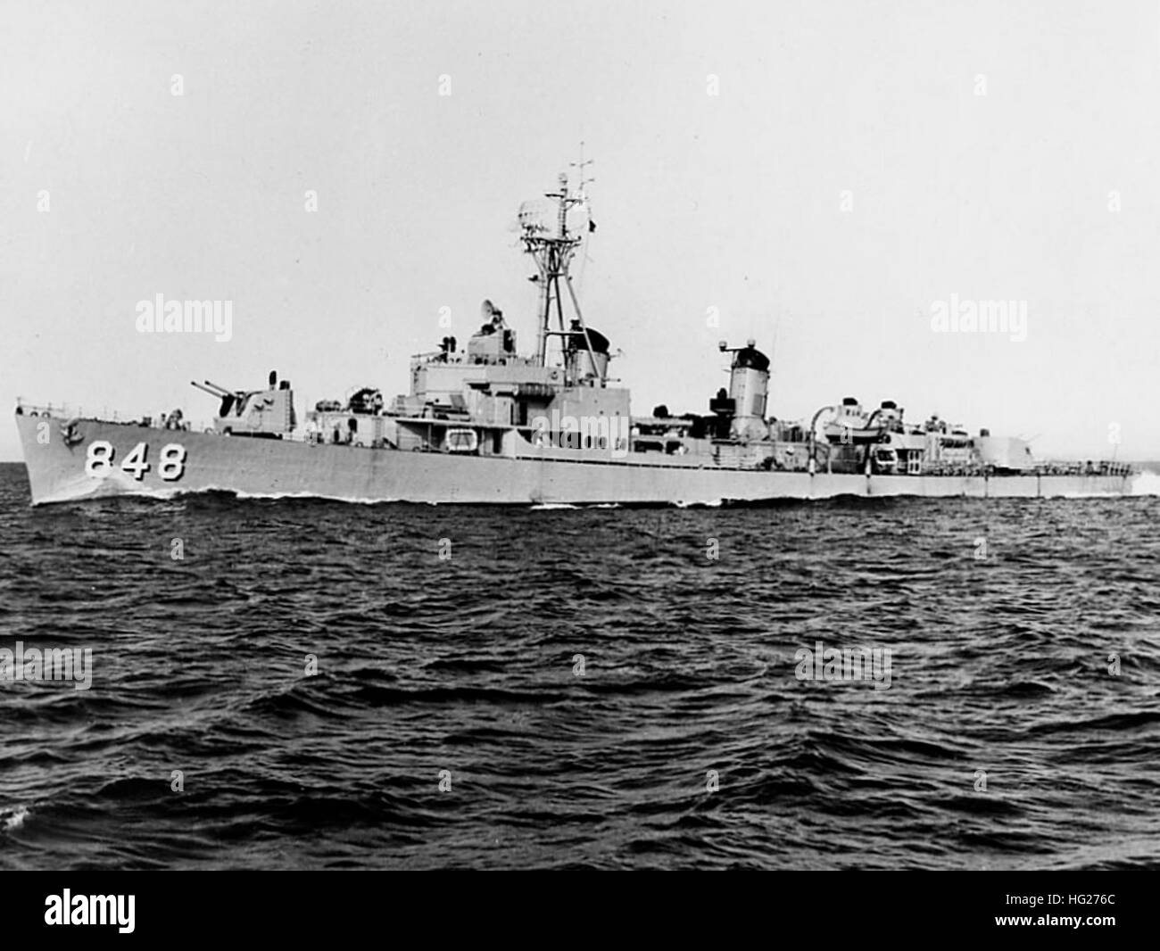 USS Witek (EDD-848) en cours le 10 mars 1955 Photographie de la Marine ...