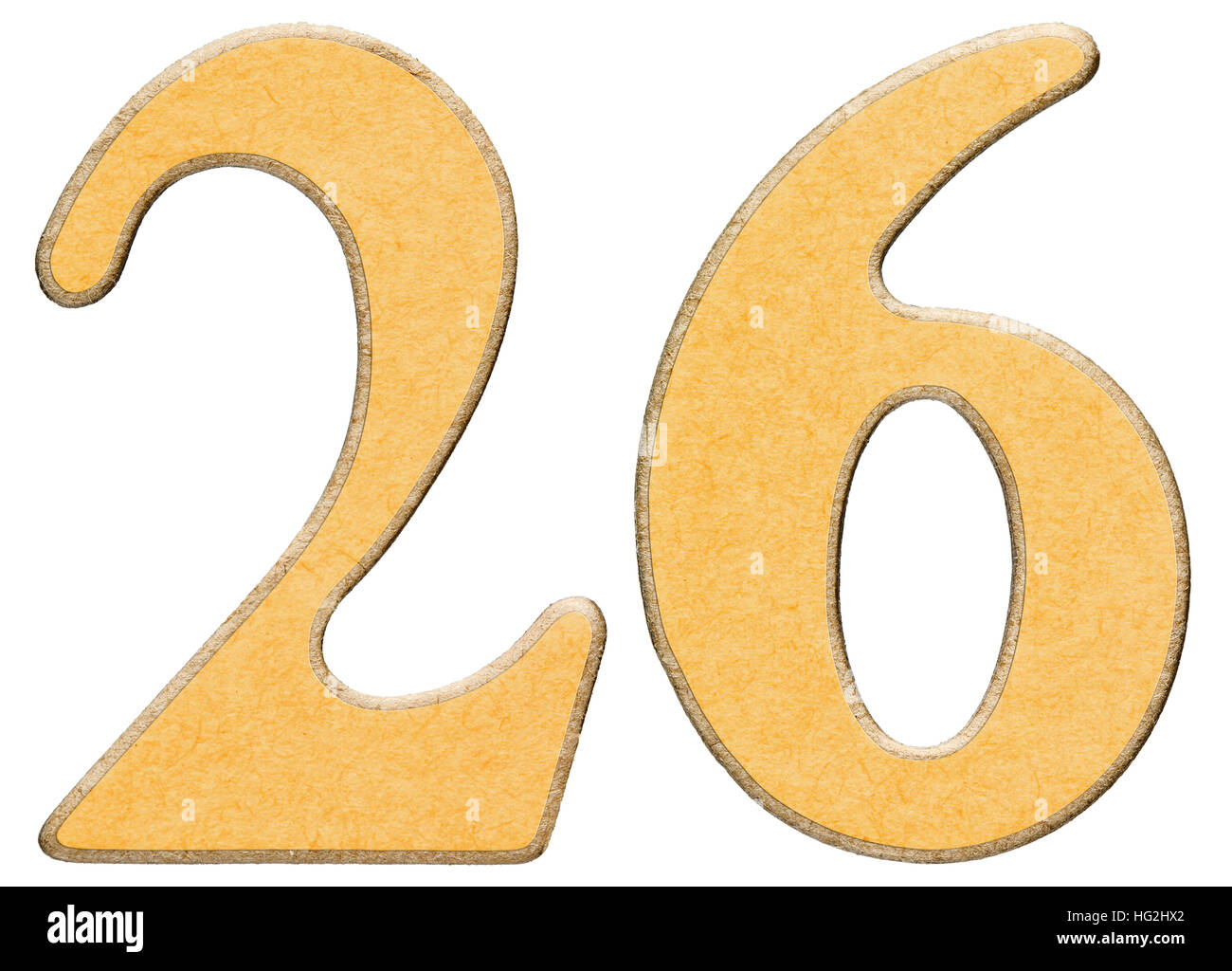 26 twenty six numeral wood Banque de photographies et d’images à haute ...