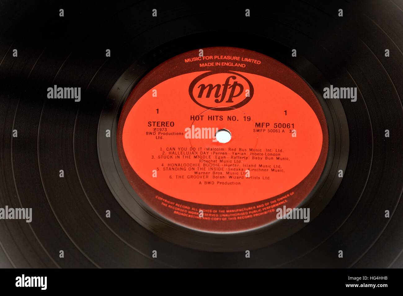 Un ancien de la musique pour le plaisir d'un disque vinyle label Photo ...
