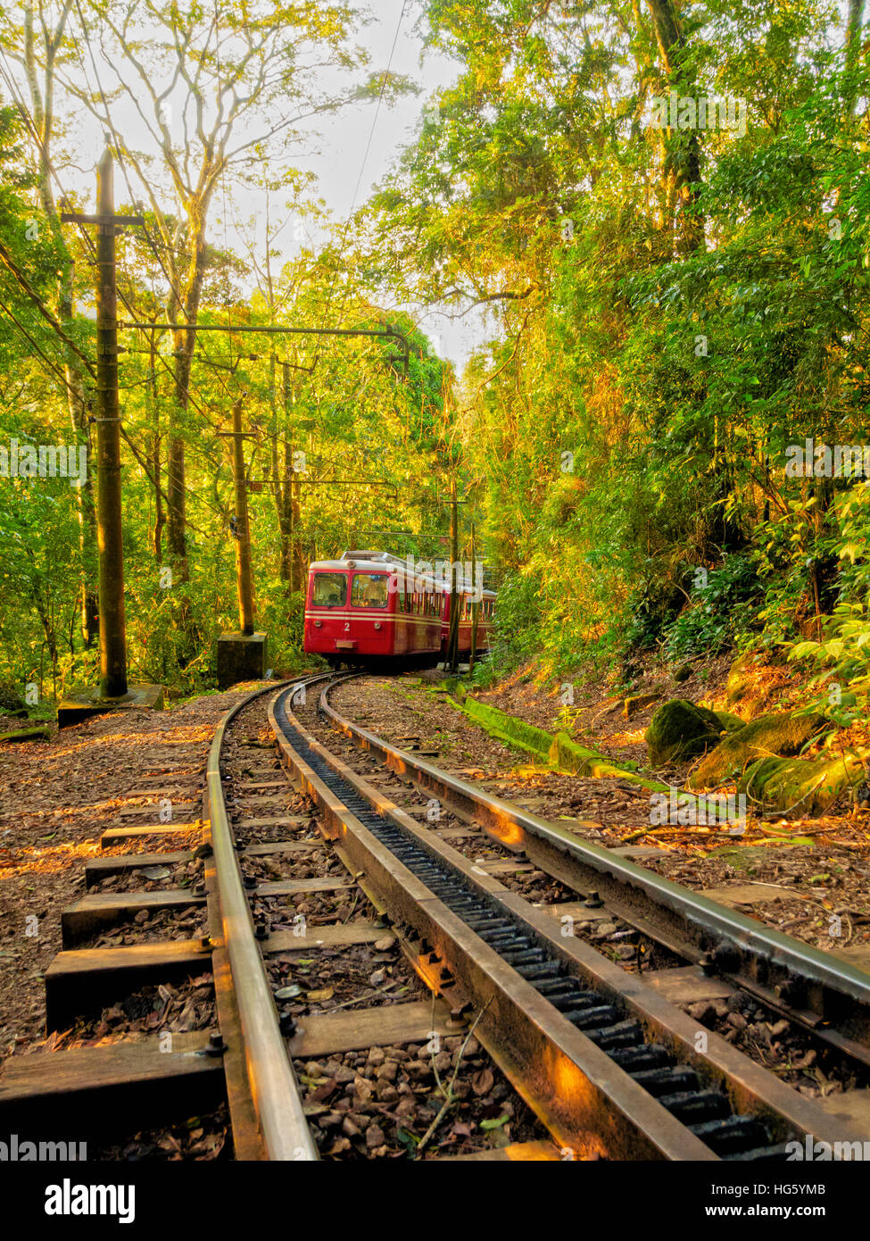 Corcovado rack railway Banque de photographies et d’images à haute ...