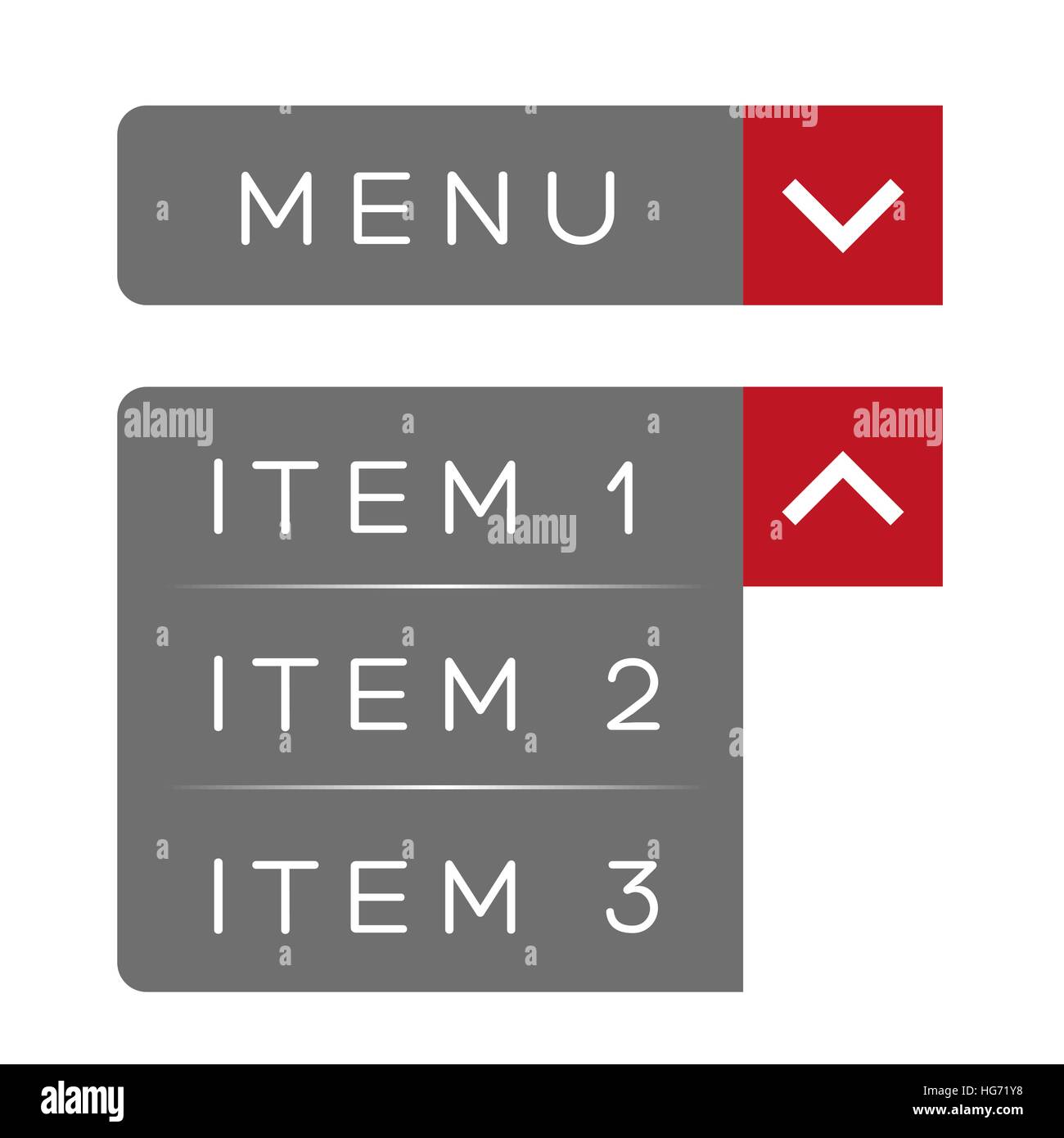 Guide des menus Banque d'images détourées - Alamy