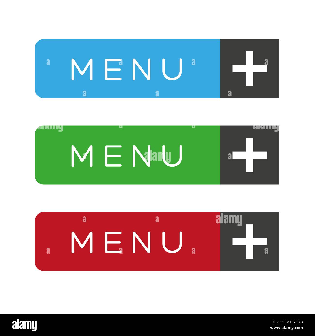 Guide des menus Banque d'images vectorielles - Alamy