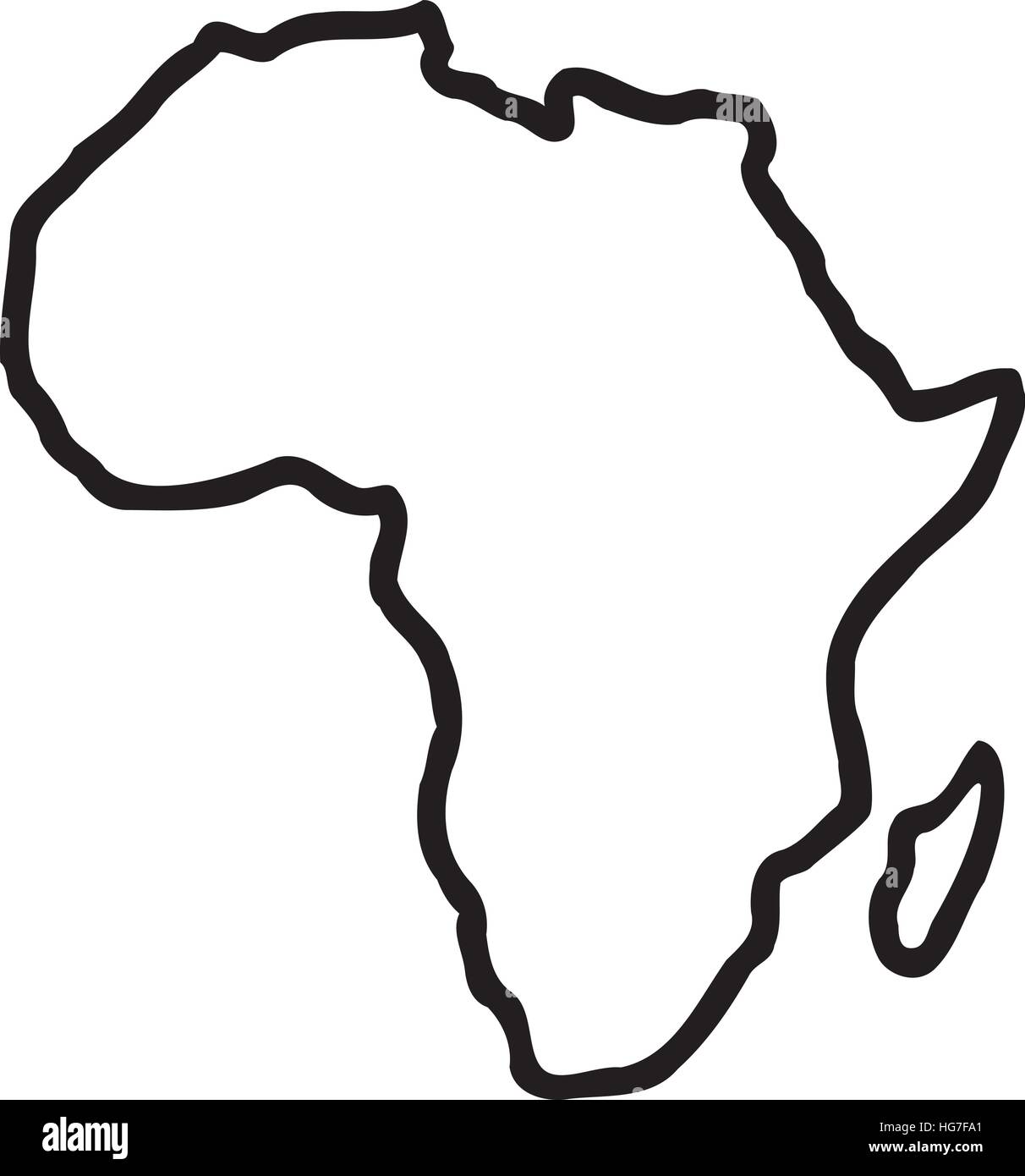 Contour Carte de l'Afrique Image Vectorielle Stock - Alamy Contour Carte de l'Afrique Image Vectorielle Stock - Alamy