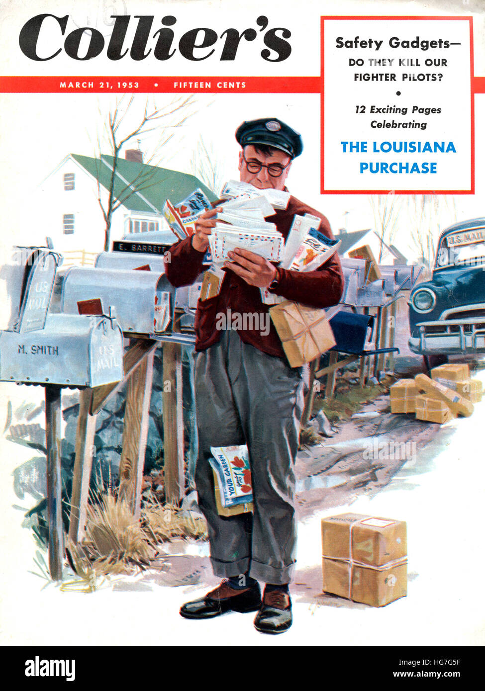 Collier's magazine cover Banque de photographies et d’images à haute ...