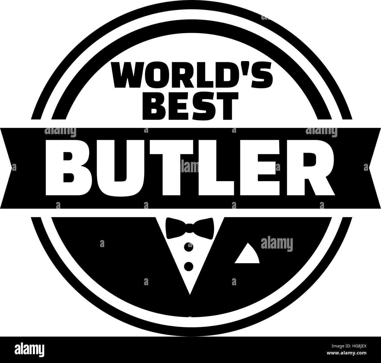 Butler icon vector vectors Banque de photographies et d’images à haute ...