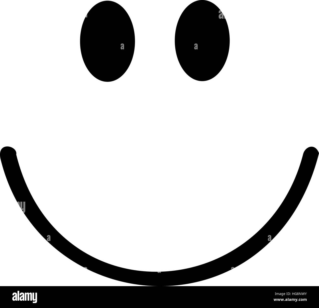 Smiley emoji Banque d'images noir et blanc - Alamy
