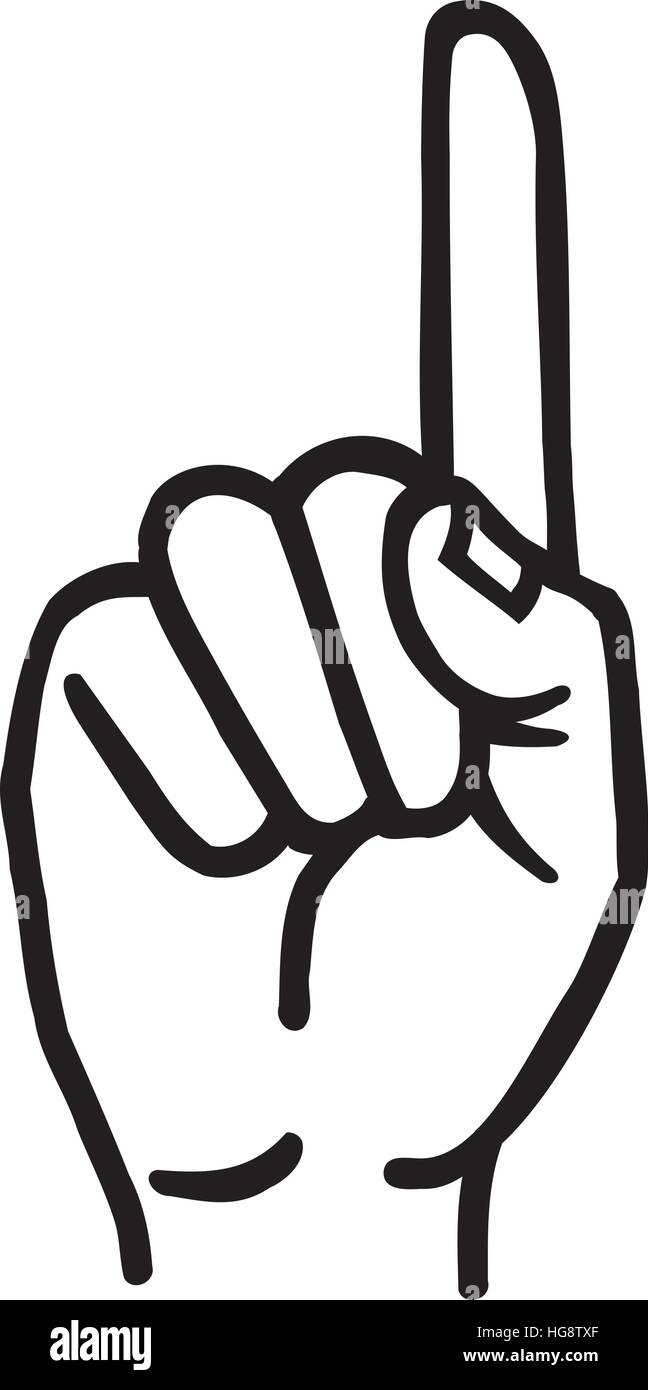 Index finger Banque d'images vectorielles - Alamy