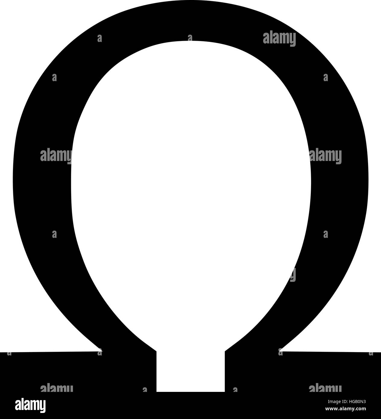 Omega icon vector vectors Banque de photographies et d’images à haute ...