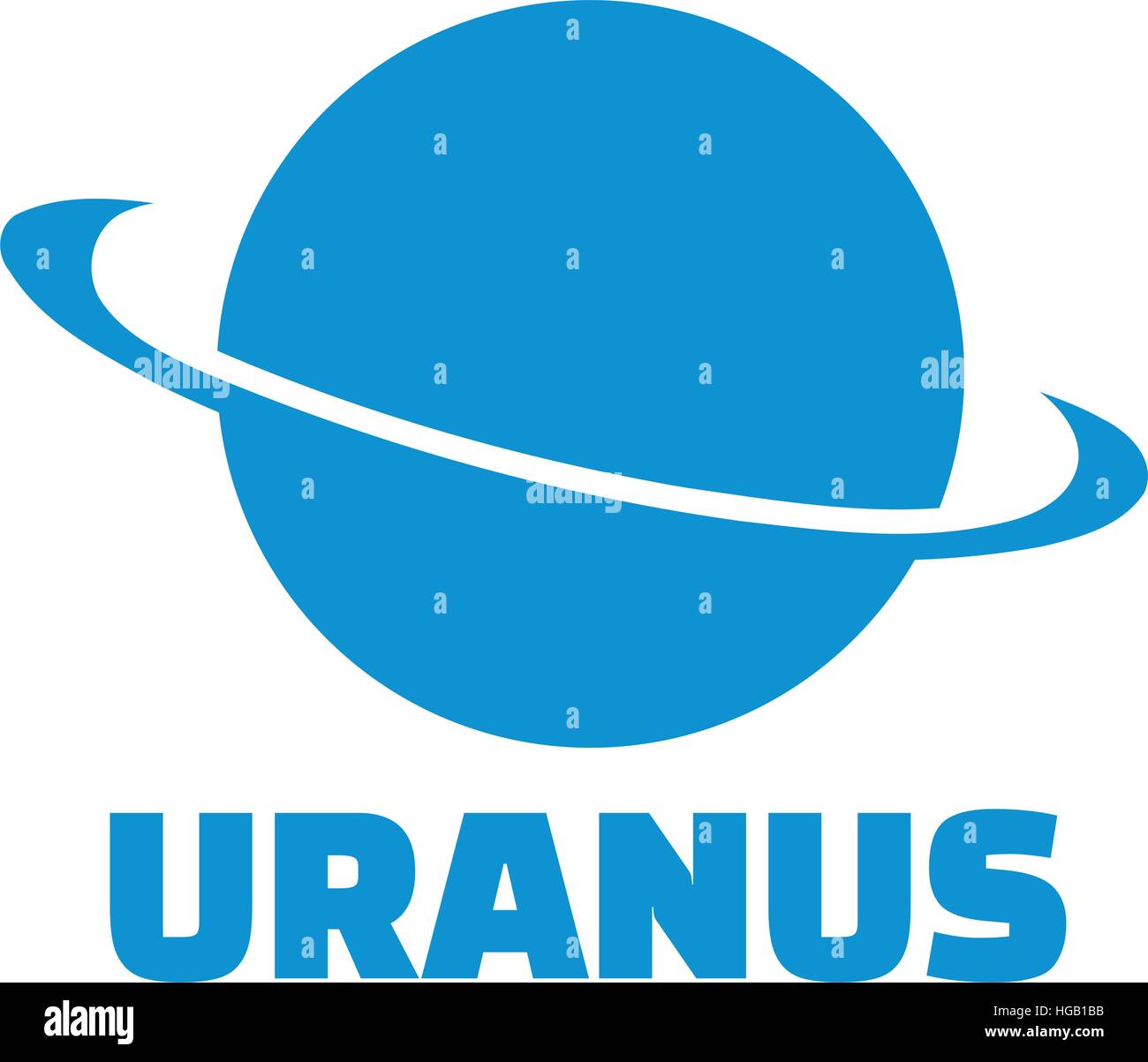 L'icône de la planète Uranus Image Vectorielle Stock - Alamy
