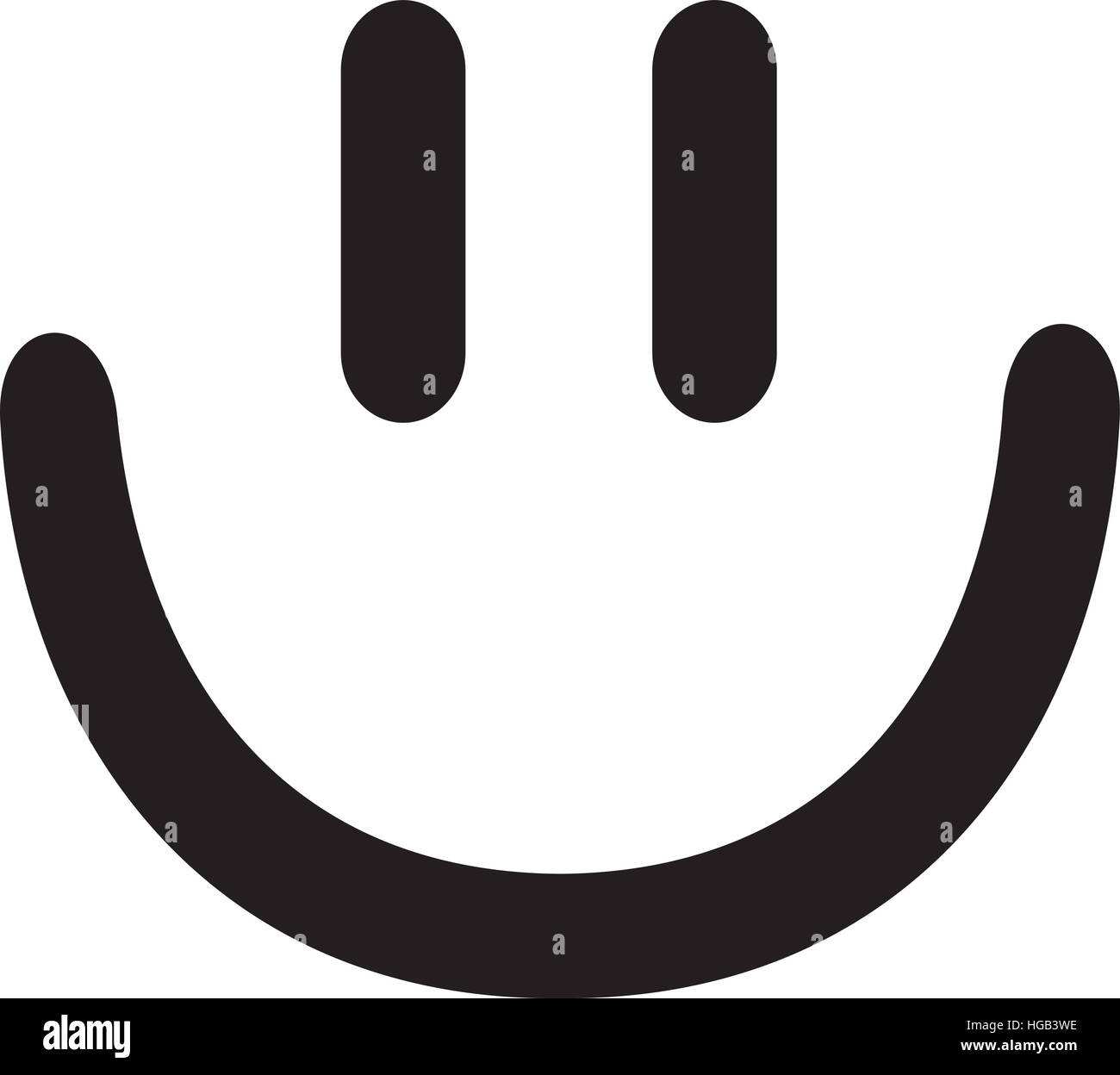 Smiley face icon laughing Banque d'images vectorielles - Alamy