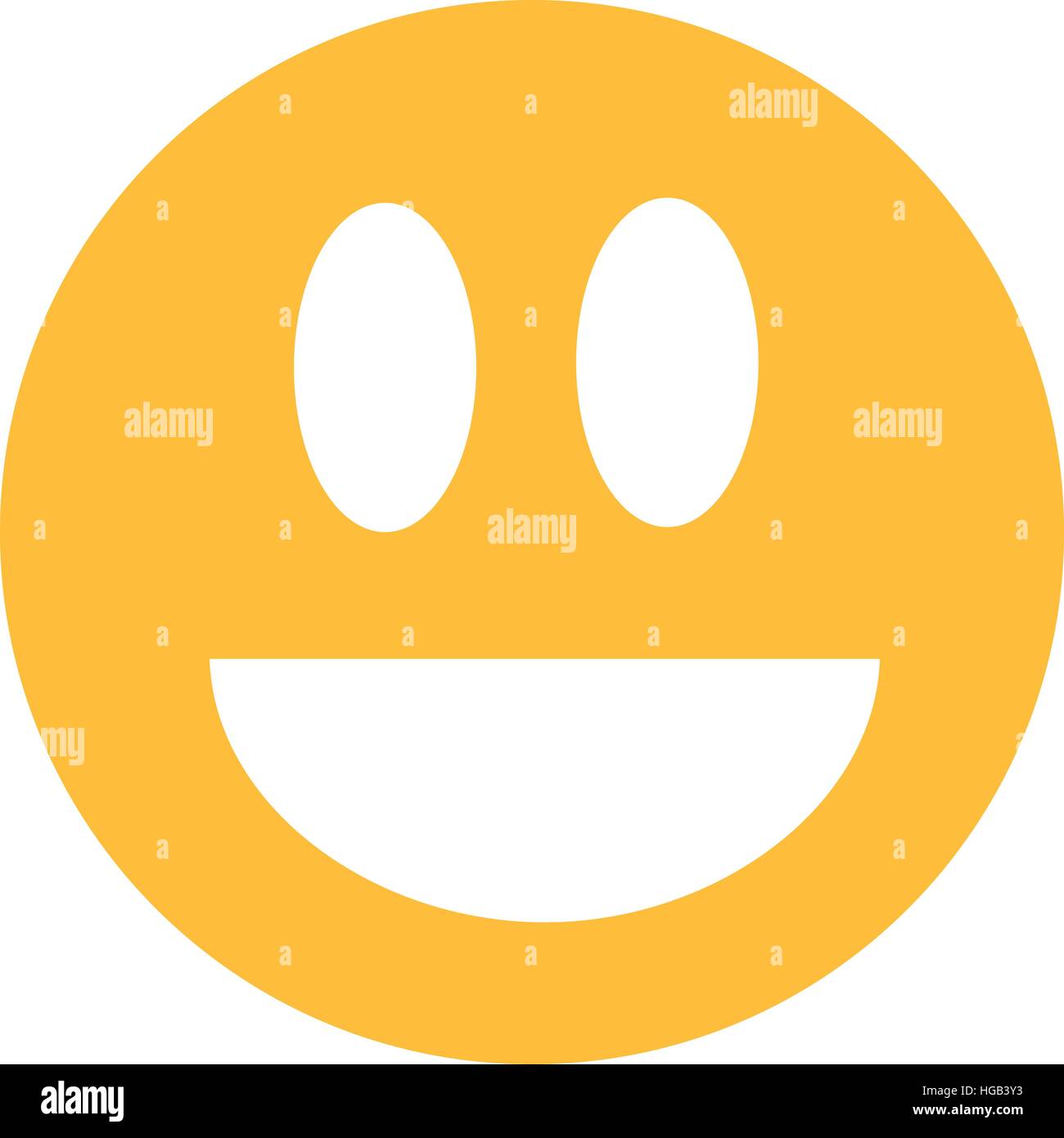 Smiley qui rit Banque d'images vectorielles - Alamy