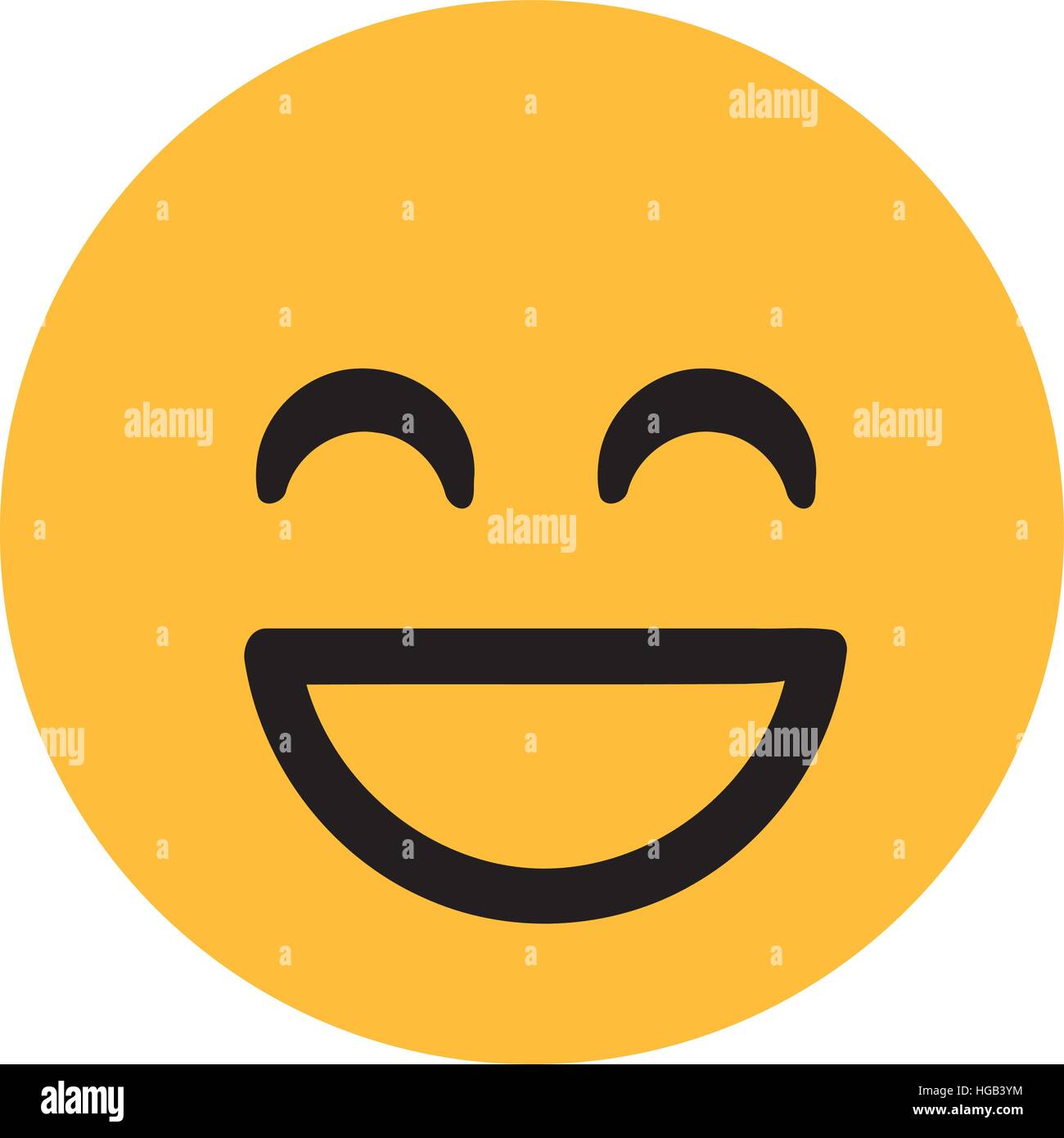 Smiley qui rit Banque d'images vectorielles - Alamy