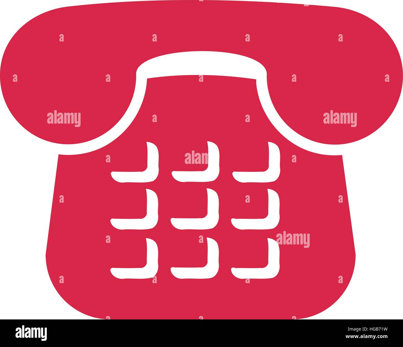 Telephone icon Banque d'images vectorielles - Alamy