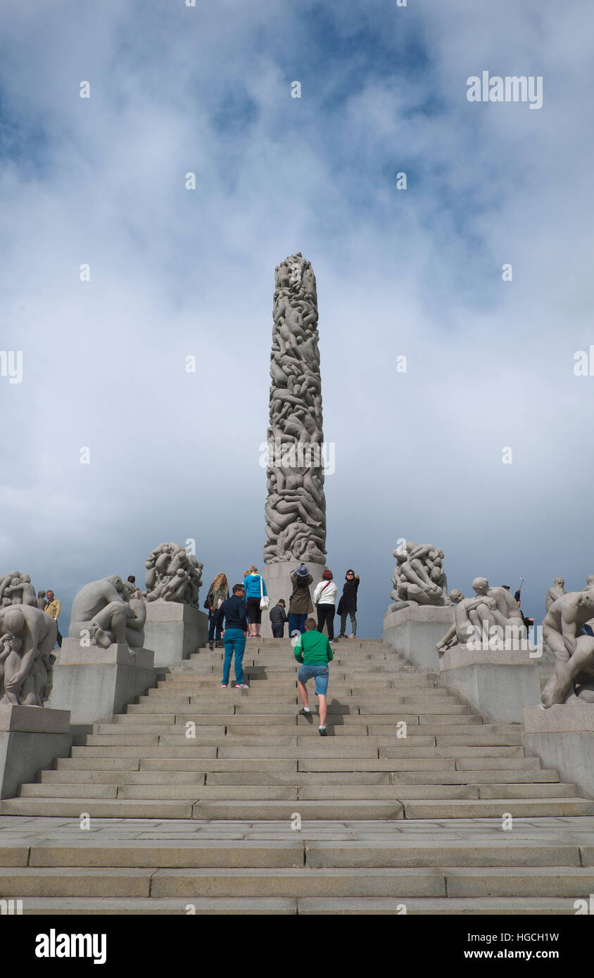 Sculpture au parc de sculptures de vigeland Banque de photographies et ...