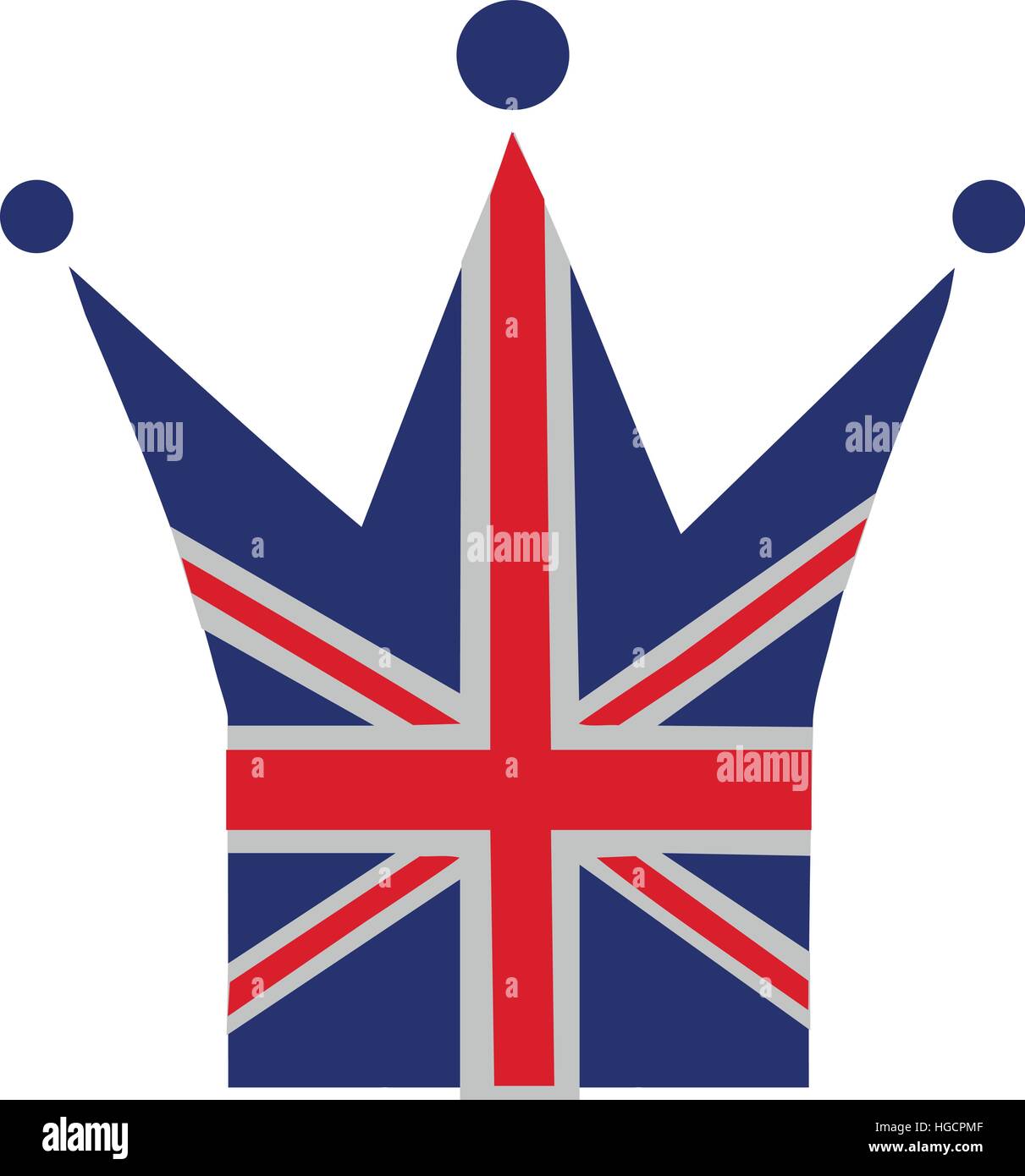 Drapeau de la couronne Banque d'images vectorielles - Alamy