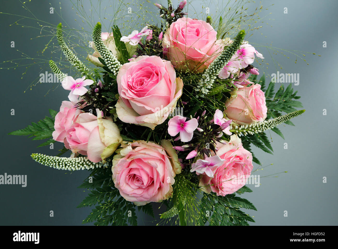 Bouquet, bouquet d'anniversaire, rose, roses Photo Stock - Alamy