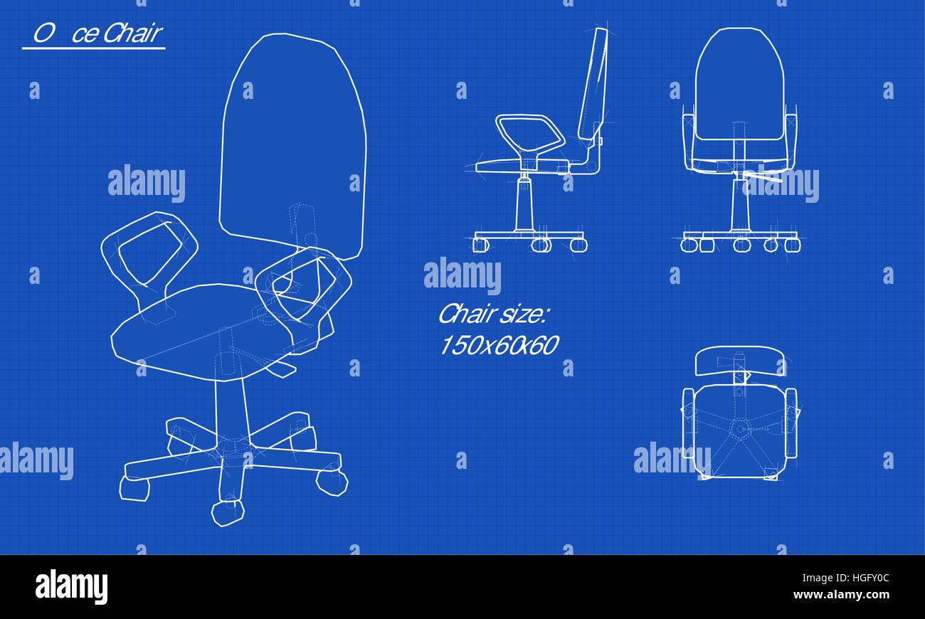 Plan view armchair Banque d'images vectorielles - Alamy