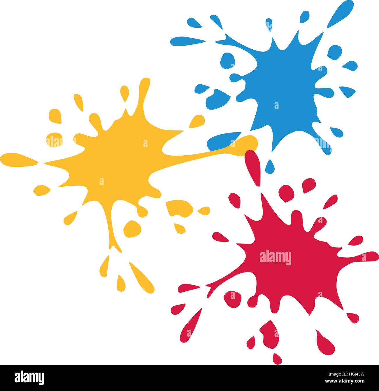 Peinture bleue et rouge Banque de photographies et d’images à haute ...