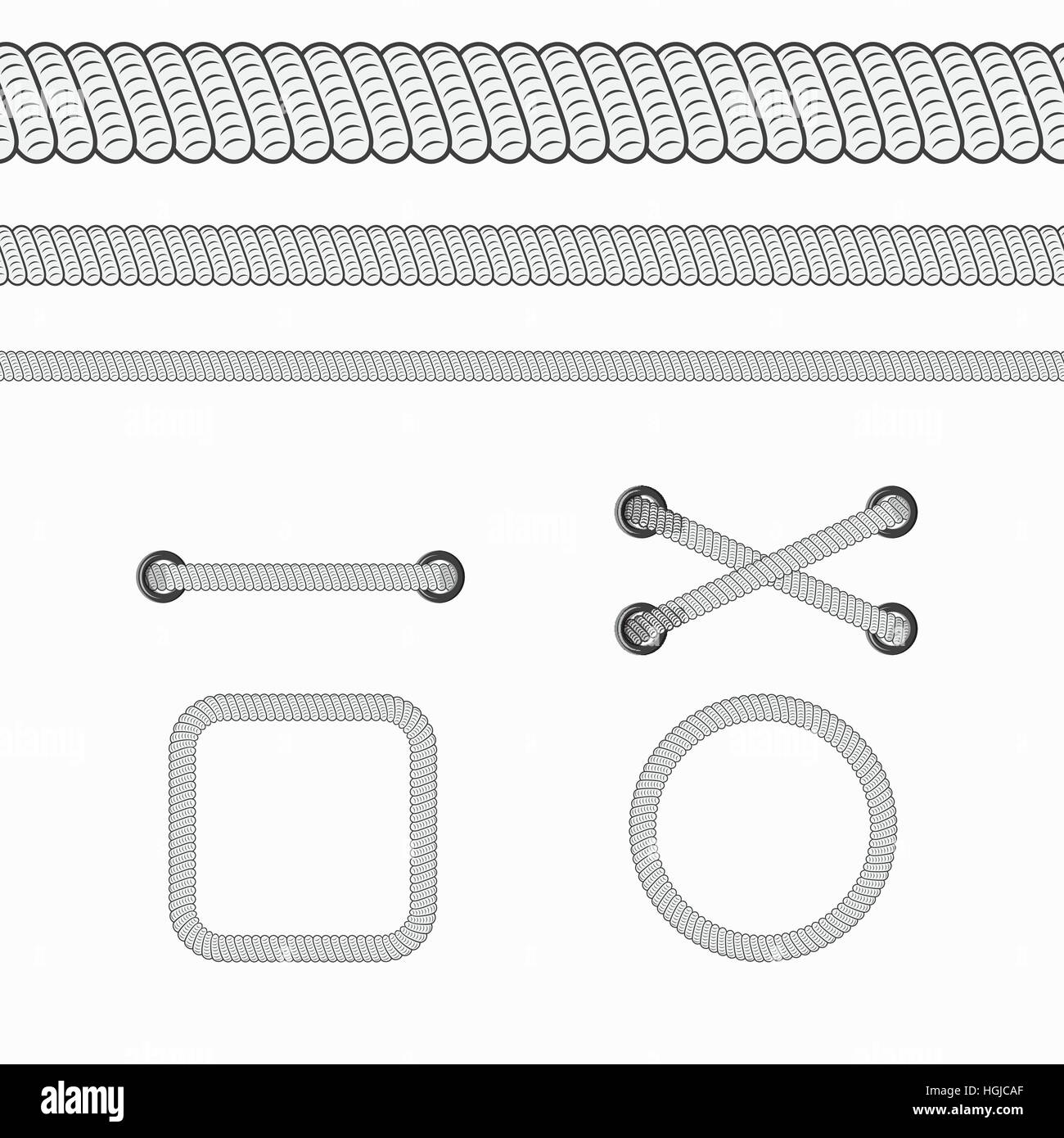 Corde marine Banque d'images vectorielles - Alamy