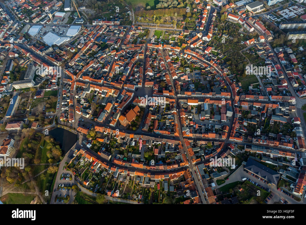 Plan rond de la ville teterow Banque de photographies et d’images à ...