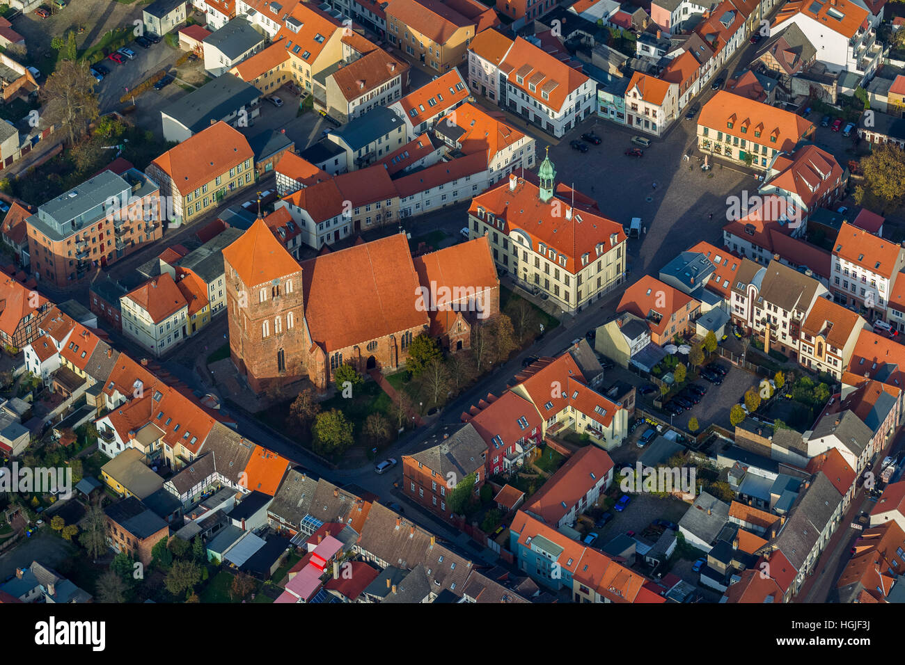 Plan rond de la ville teterow Banque de photographies et d’images à ...