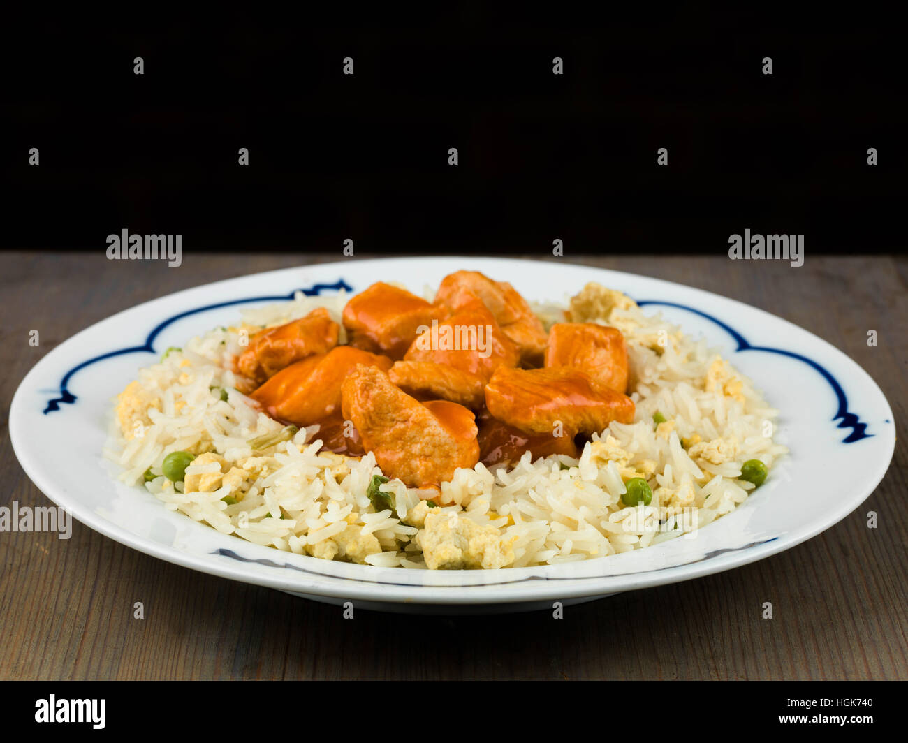 Riz Au Poulet Chinois Banque d'image et photos - Alamy