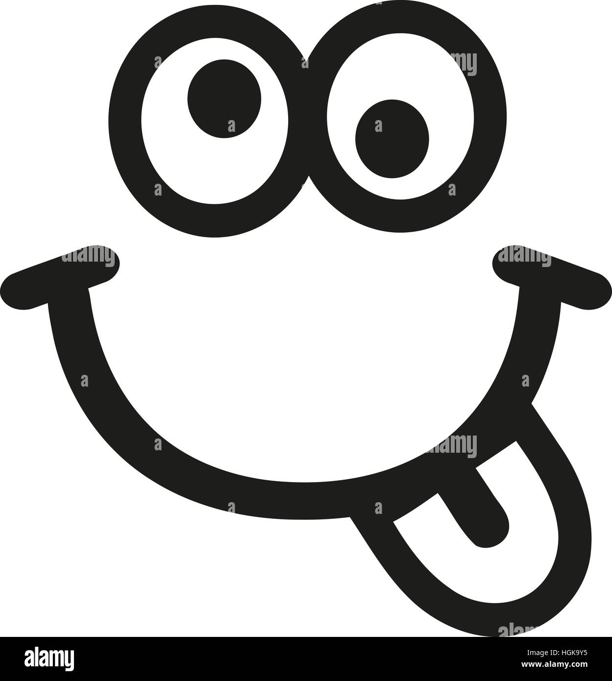 Cartoon emoji emoticon smiley face Banque de photographies et d’images ...