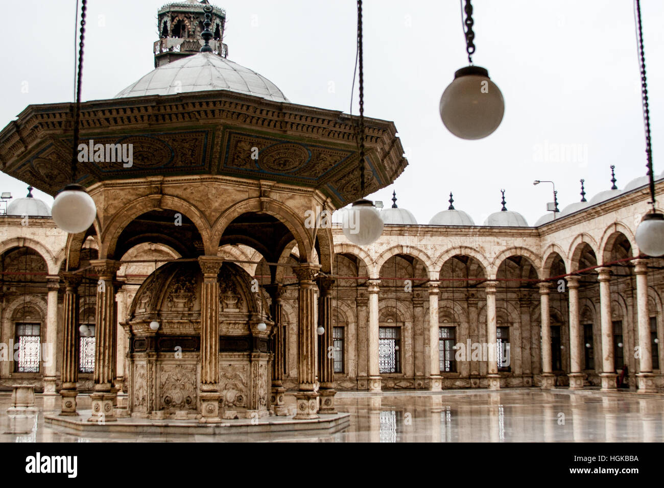 L'intérieur de la Citadelle de Saladin au Caire en Égypte. C'était une ...