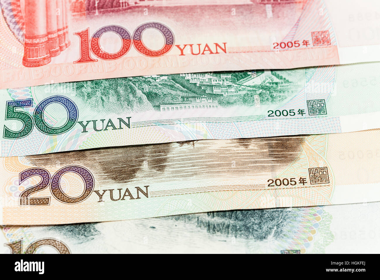 Billets de banque en yuan chinois 100 Banque de photographies et d ...