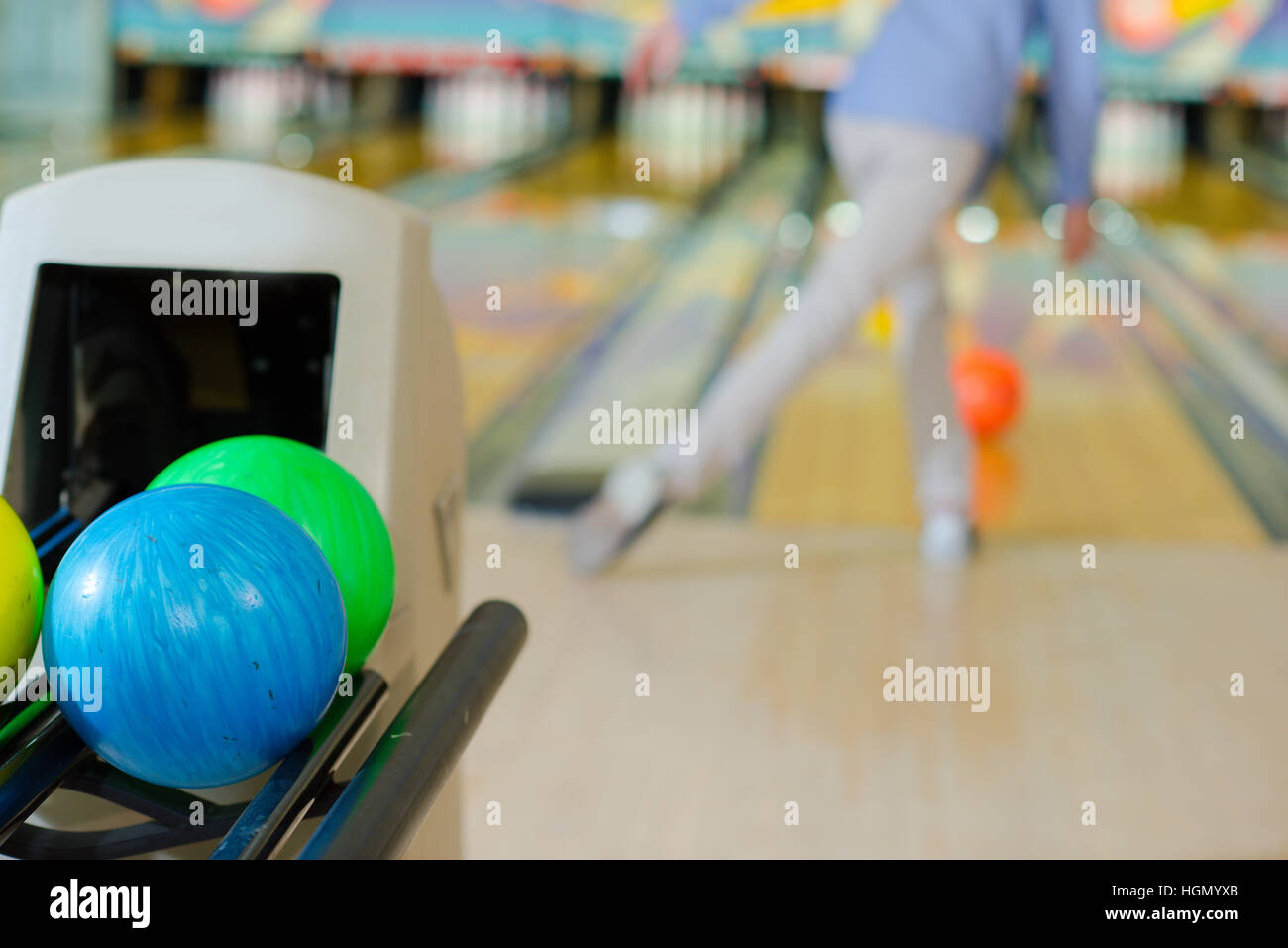 Machine de boule de bowling Banque de photographies et d’images à haute ...