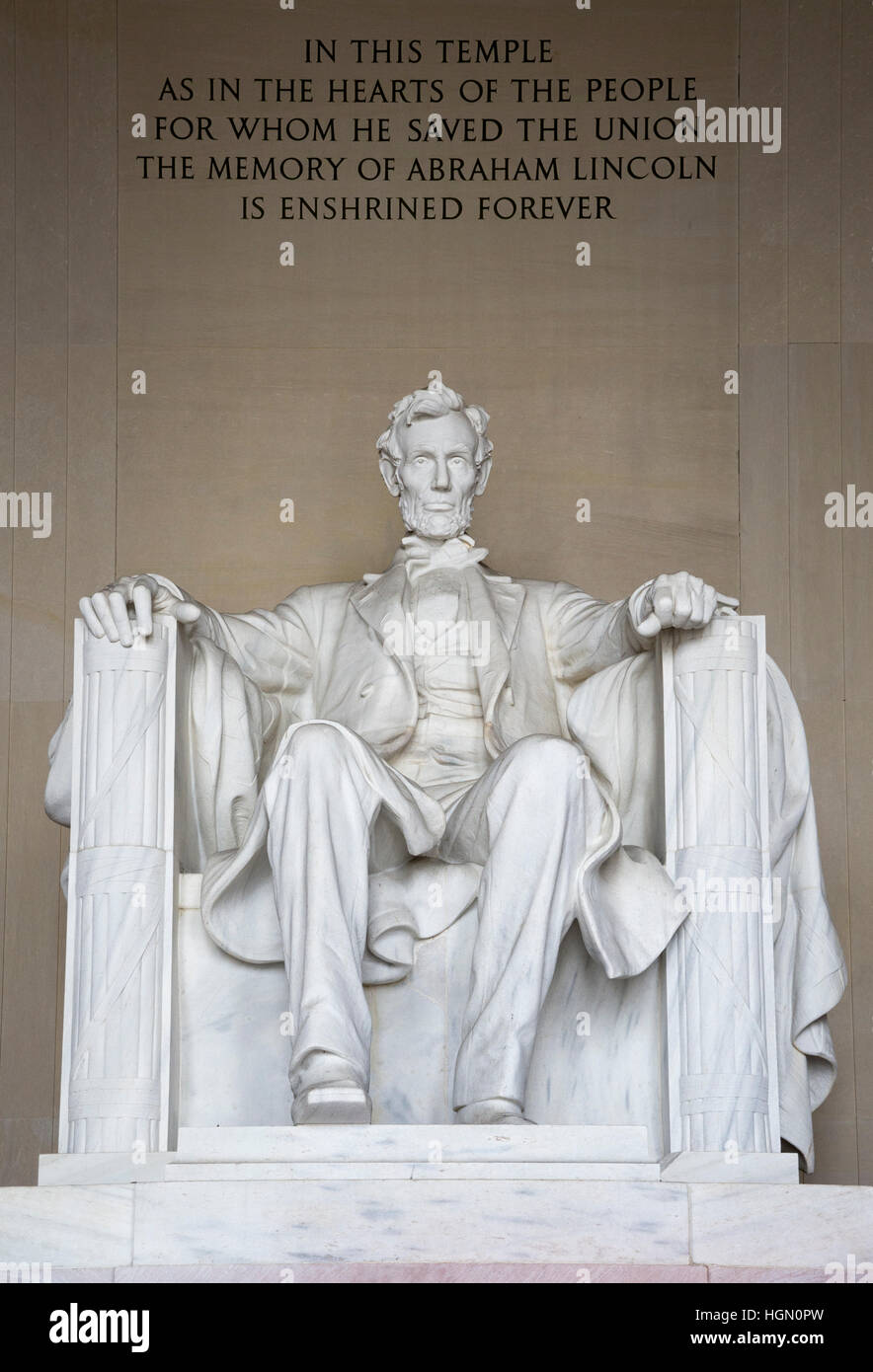 Inscription lincoln memorial Banque de photographies et d’images à ...