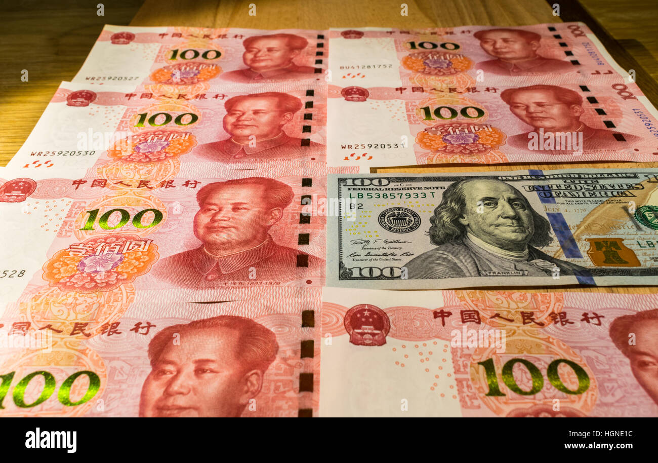 100 yuan note Banque de photographies et d’images à haute résolution ...