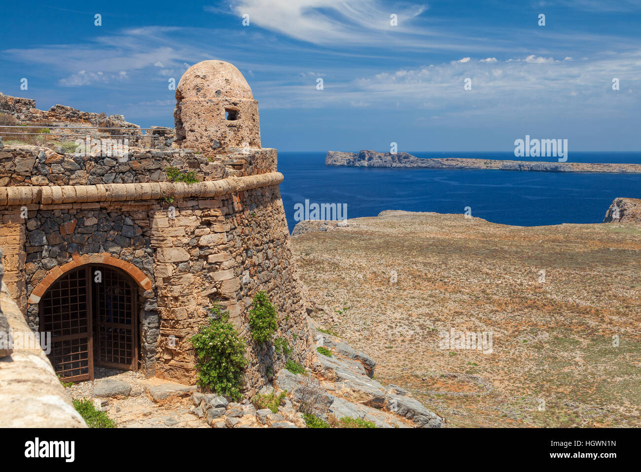 Gramvousa fortress Banque de photographies et d’images à haute ...