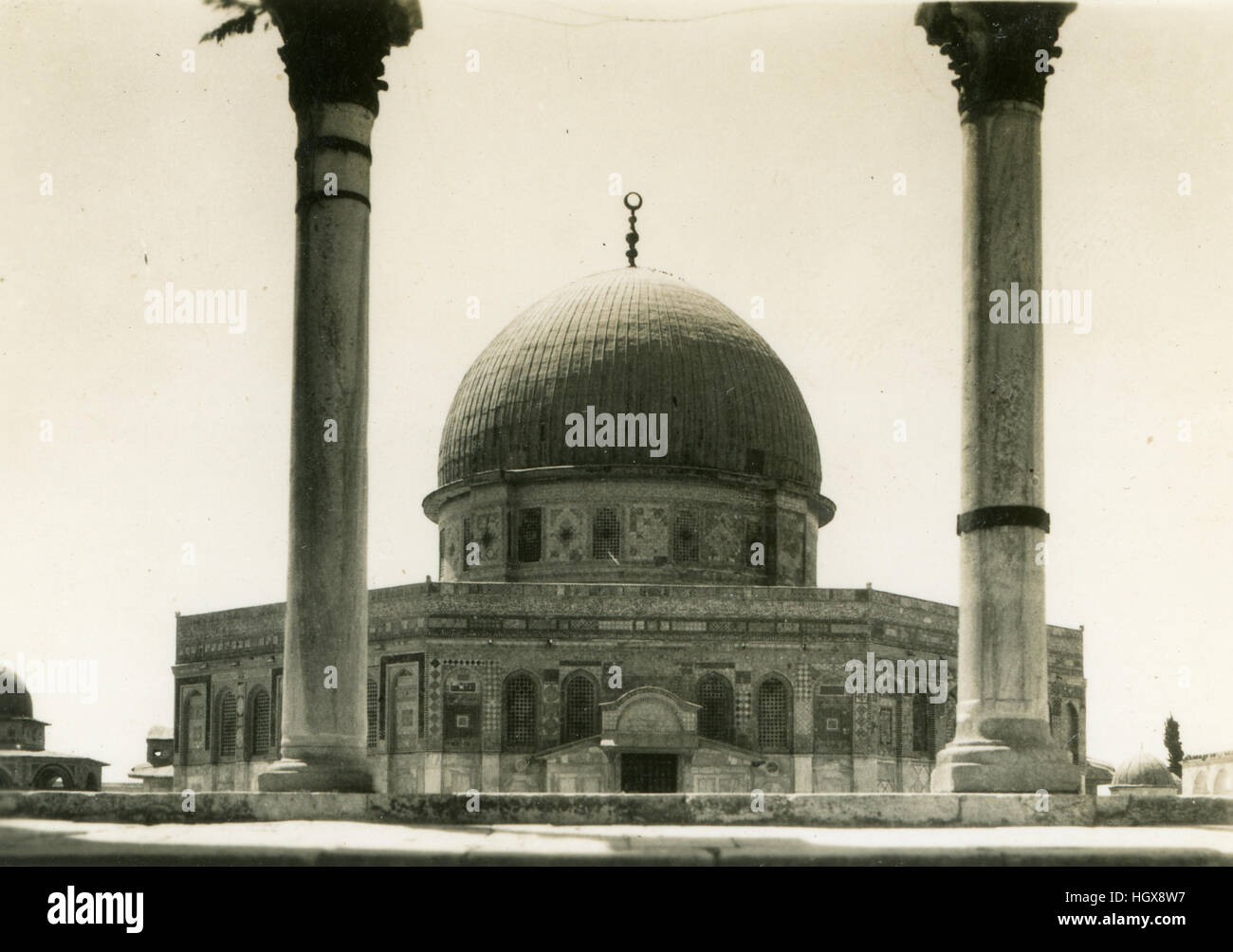 Le dôme du Rocher, Jérusalem, Palestine, Israël, 1946, Images ...