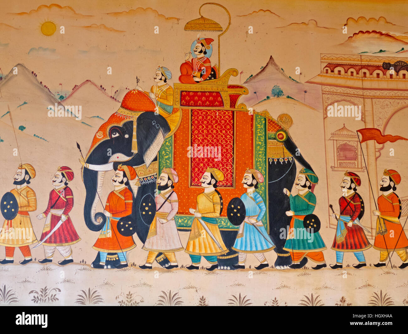 Indian miniature painting Banque de photographies et d’images à haute ...