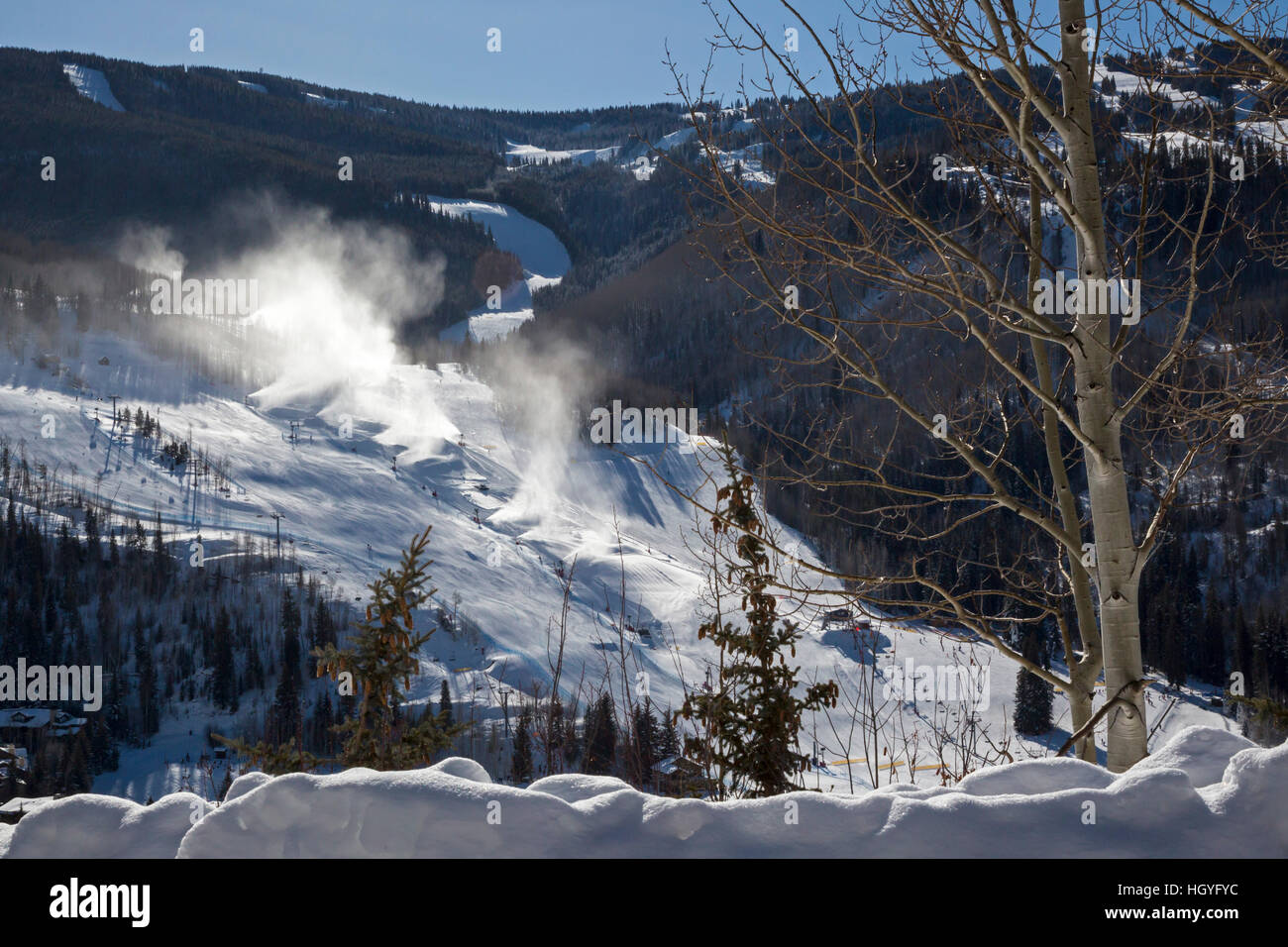Vail ski resort Banque de photographies et d’images à haute résolution ...