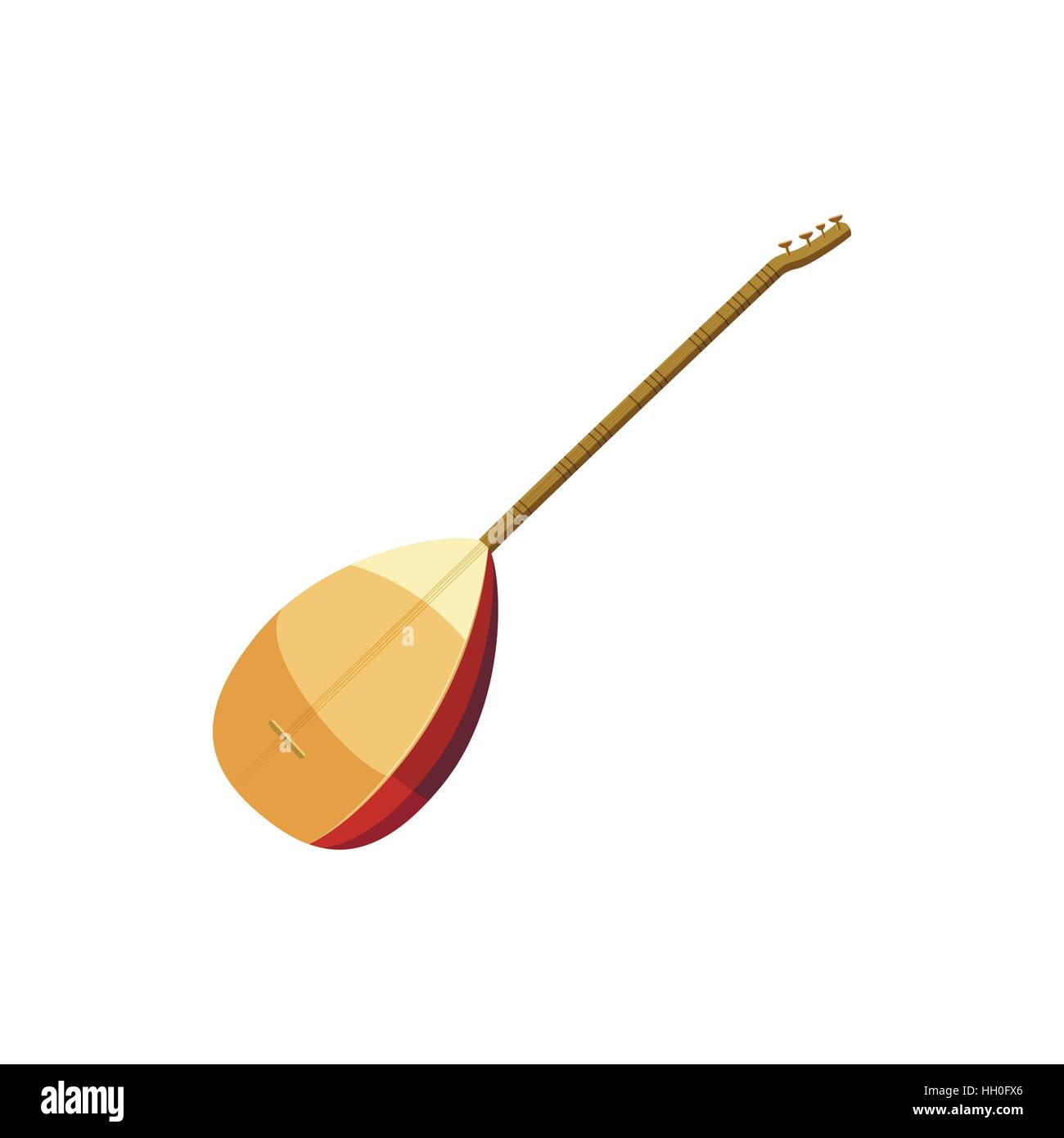 Instrument traditionnel turc saz Banque d'images détourées - Alamy