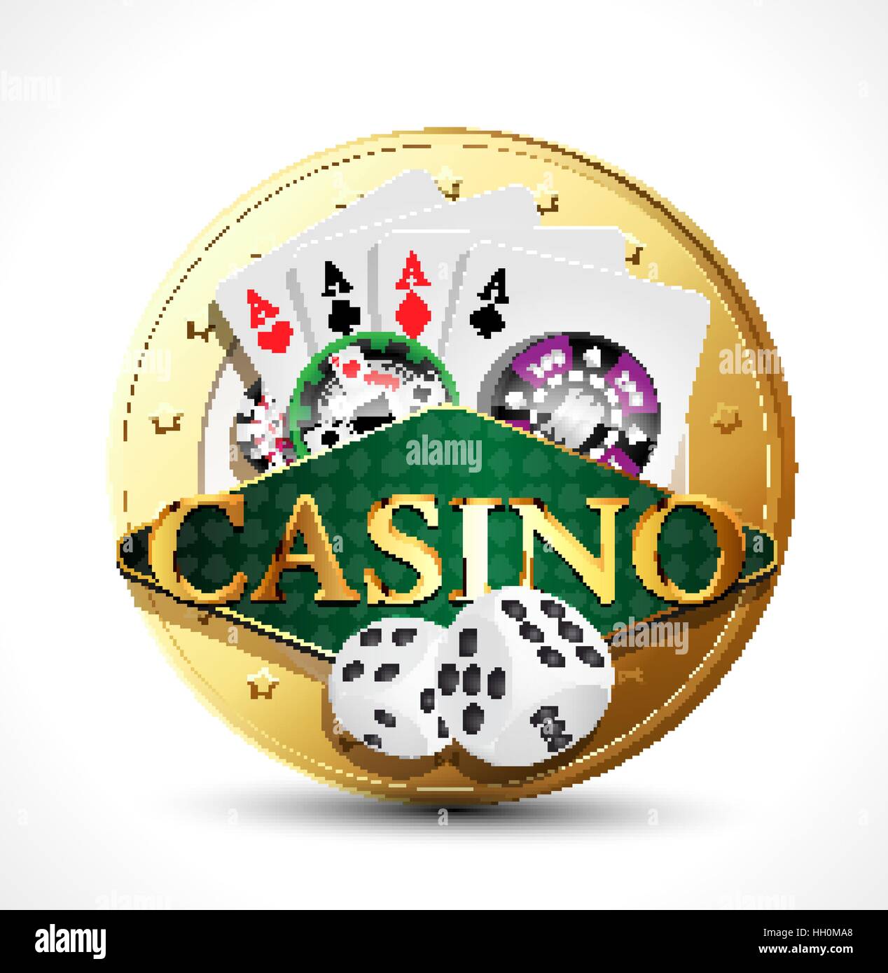 Roue de las vegas Banque d'images vectorielles - Alamy